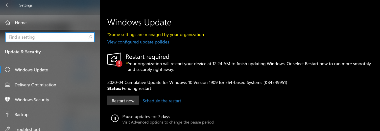 Intune Patching End User Experience With WUfB For Windows 10 Devices ... Intune Patching End User Experience With WUfB For Windows 10 Devices ...