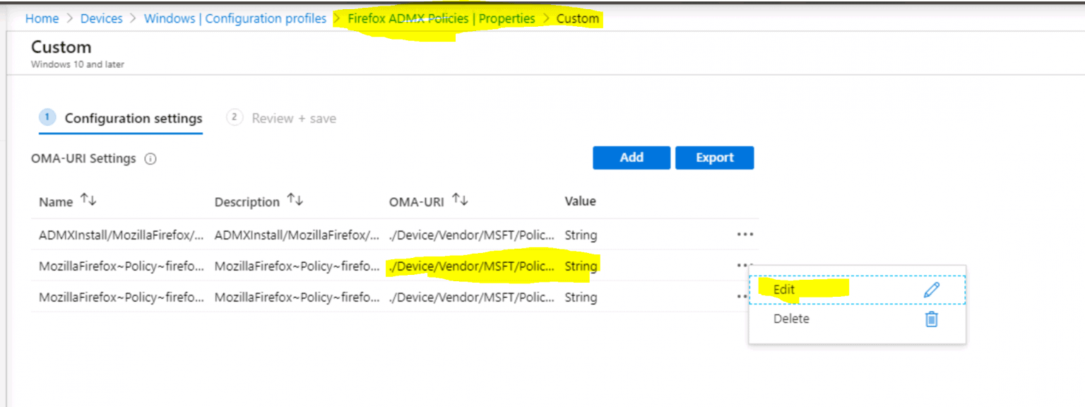 How To Fix Unknown Win32 Error Code 0x82b00001 With Admx Policies Intune Device Management Blog